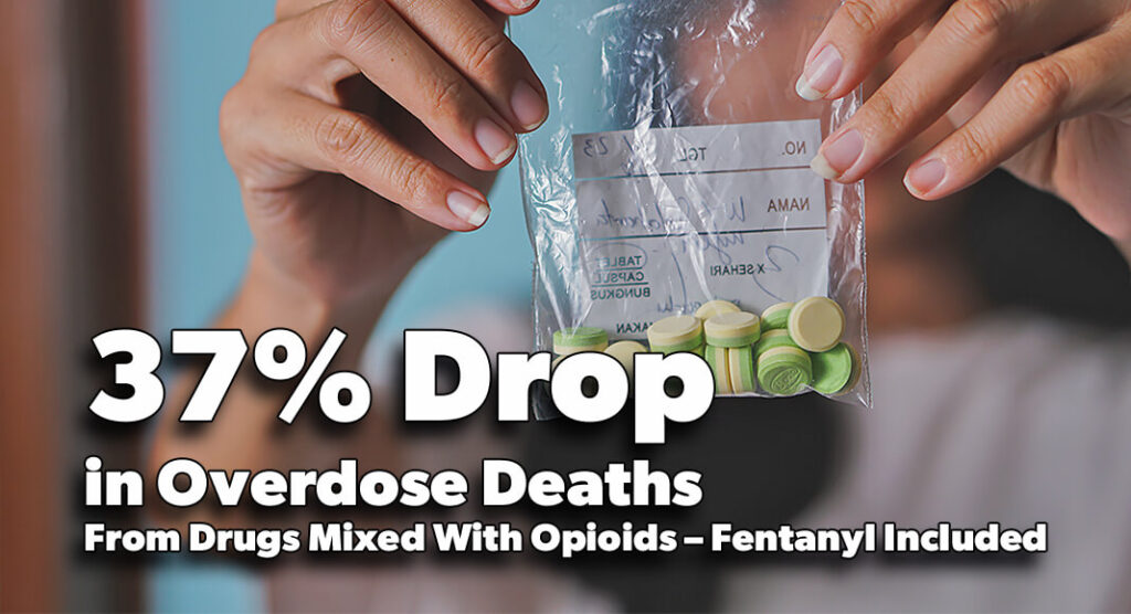 A 37% Drop in Overdose Deaths From Drugs Mixed With Opioids – Fentanyl ...