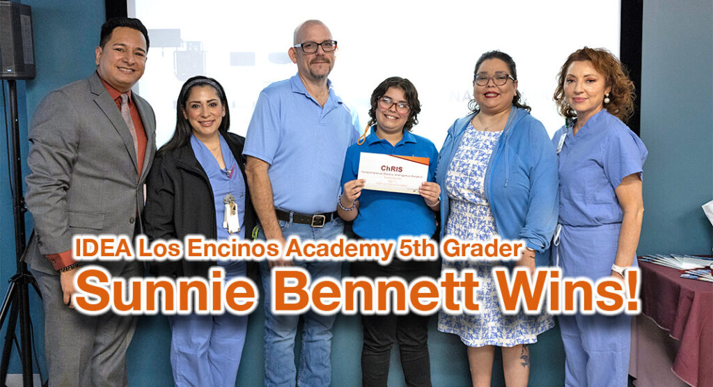 IDEA Los Encinos Academy 5th Grader Sunnie Bennett Wins Name The Robot ...