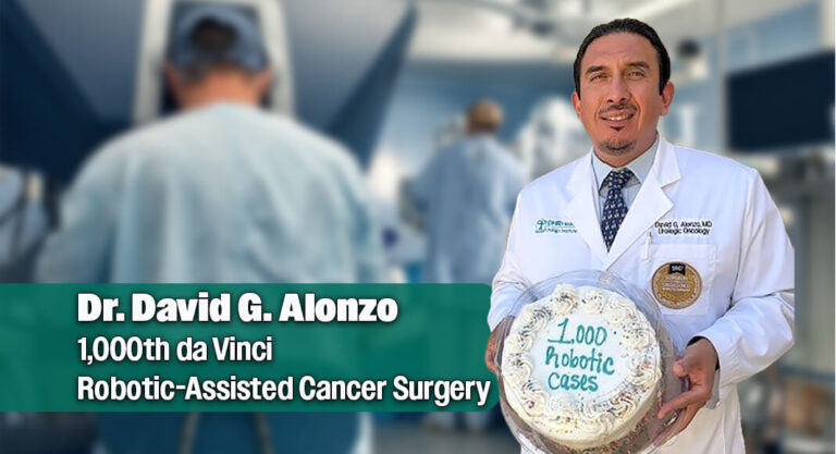 Dr. David G. Alonzo Reaches 1,000th da Vinci Robotic-Assisted Cancer ...